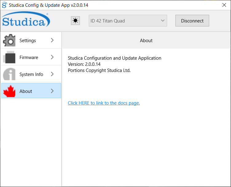 Update and Configuration App — Studica Robotics Documentation